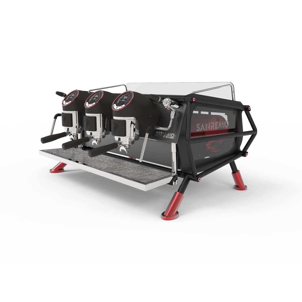 Sanremo Café Racer – Naked Red – 3 Group – All Espresso Service