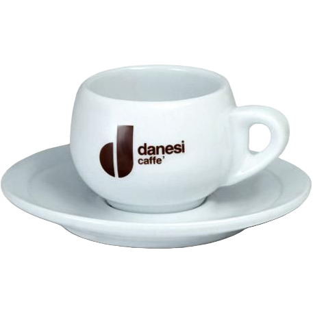 Danesi Caffè Espresso Cups with Saucers – 2oz / Set of 6